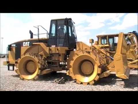 1998 Caterpillar 825G Dirt Compactor - YouTube