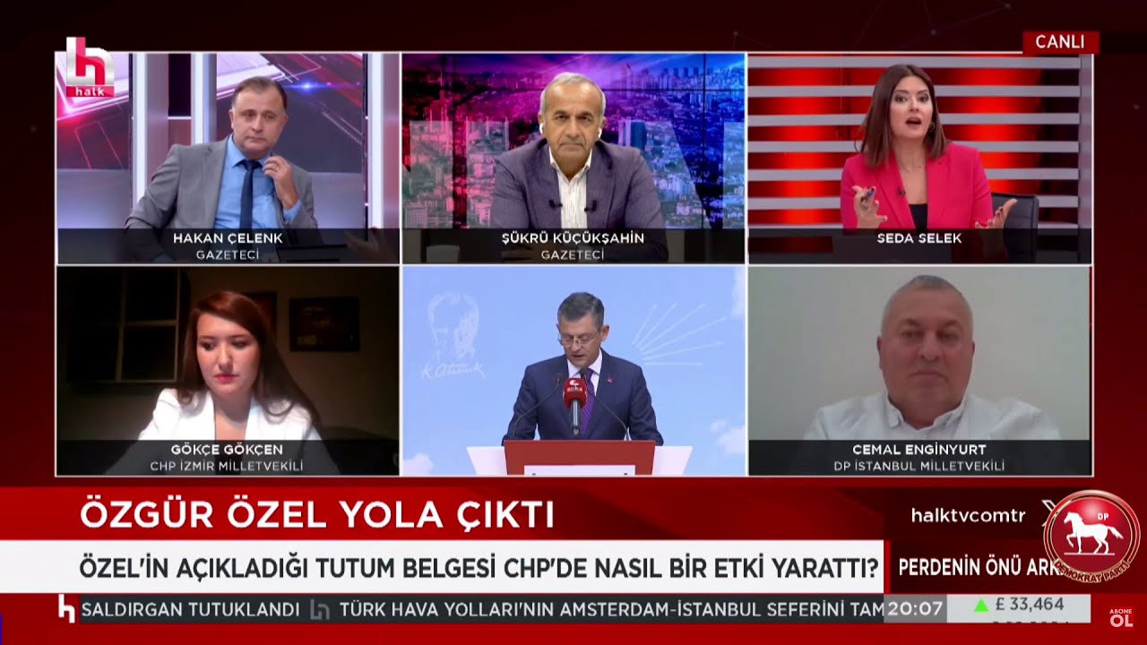 Demokrat Parti Genel Başkan Yardımcısı Cemal Enginyurt Halk TV'de ...