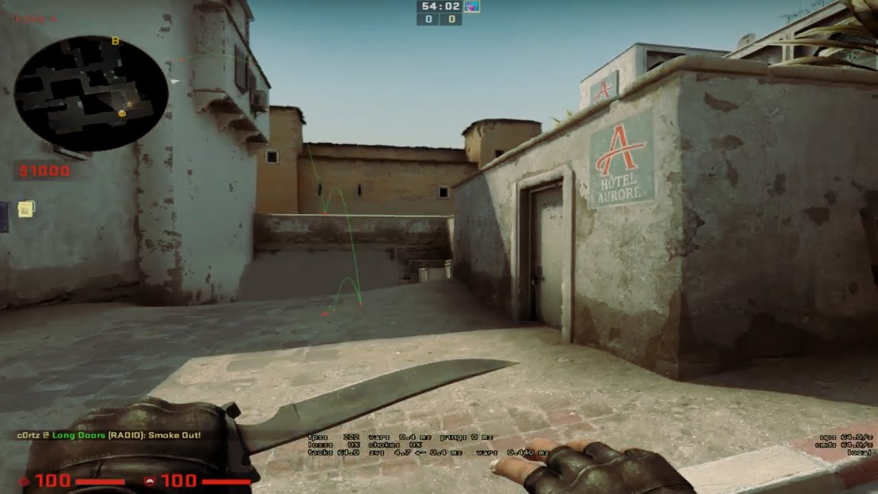 CSGO: Dust 2 - Long Doors to CT Spawn Smoke 2019 - YouTube