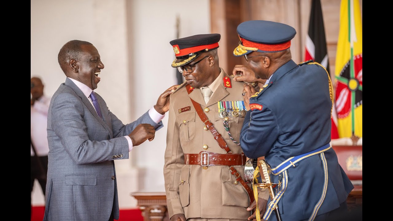 🔴LIVE:President Ruto Swearing-in of the Kenya Defence Forces Vice Chief ...