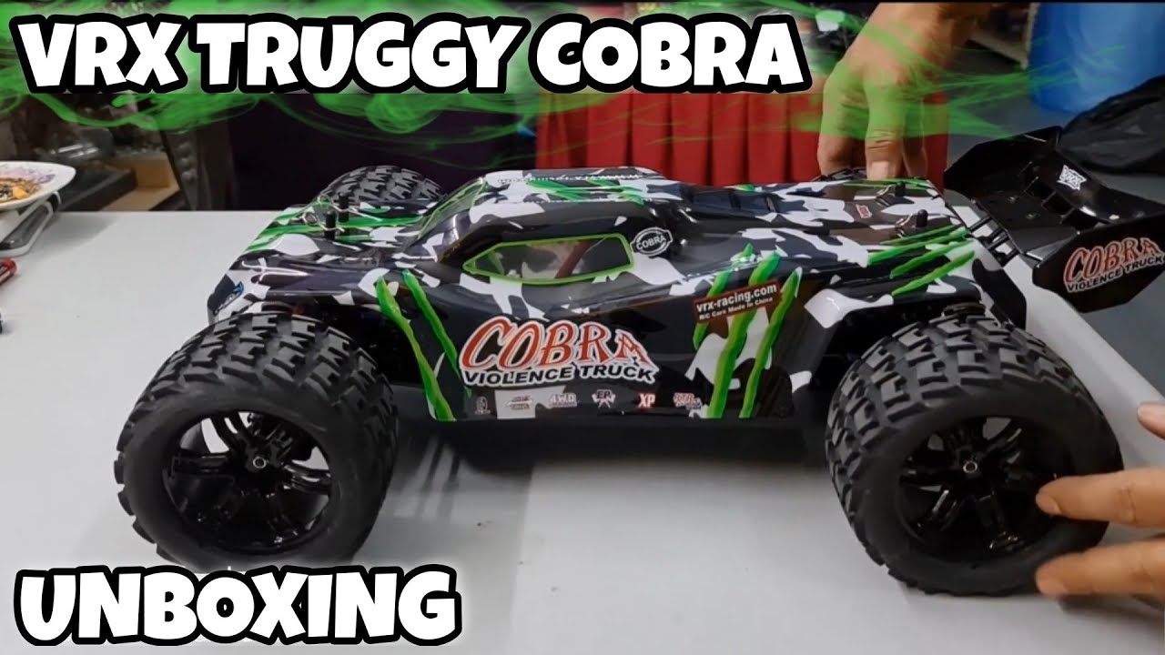 VRX truggy Cobra 1/8 unboxing and test - YouTube
