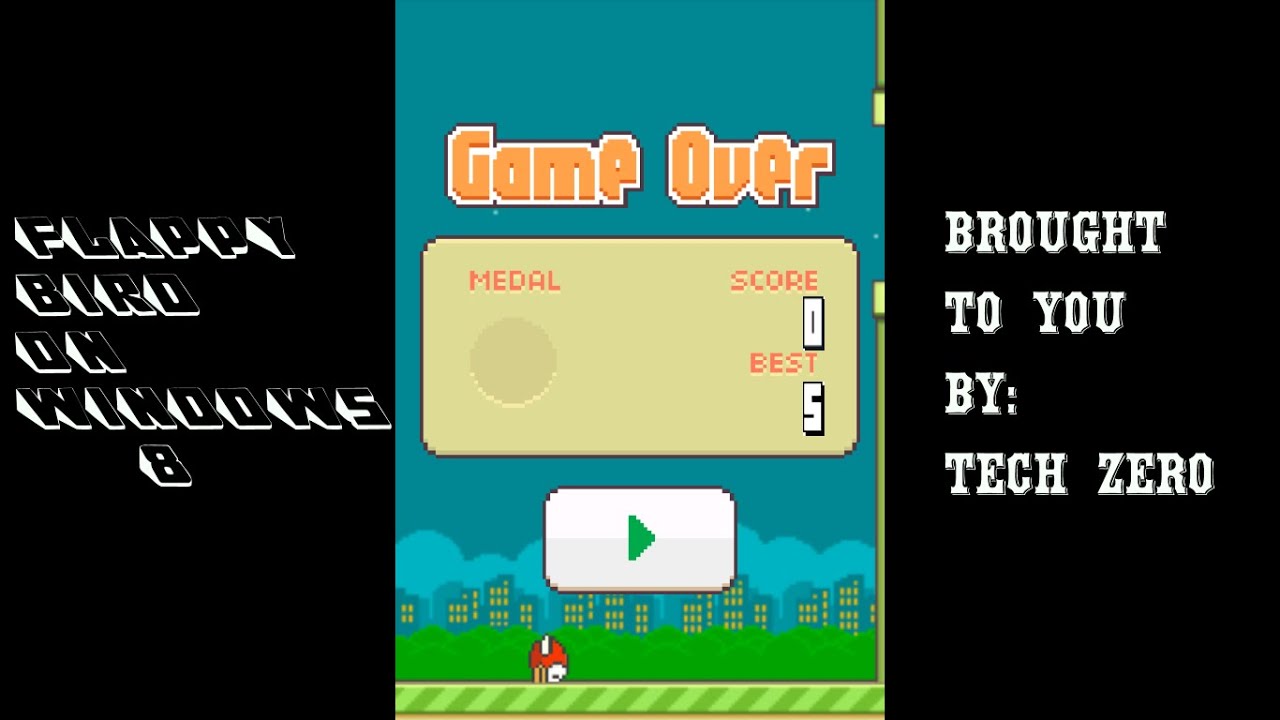 FLAPPY BIRD ON WINDOWS 8 - YouTube