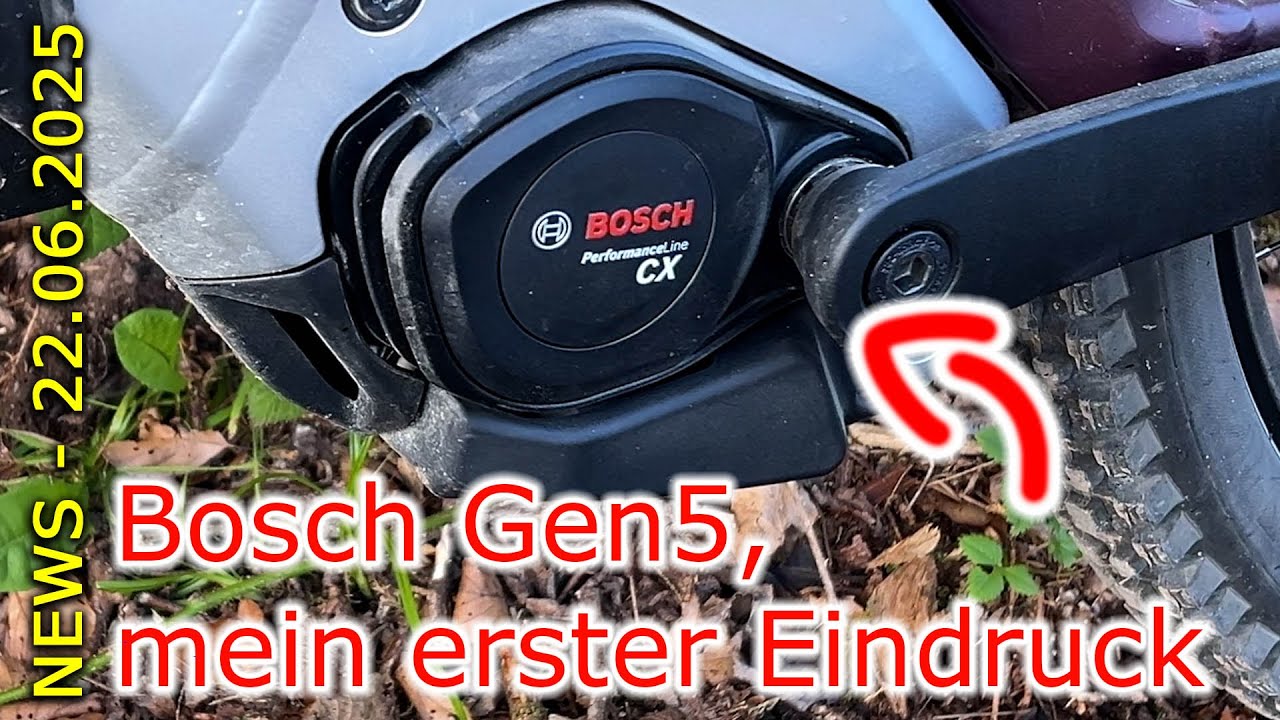 NEWS - Mein erster Eindruck vom Bosch gen5 eBike Motor...! - YouTube