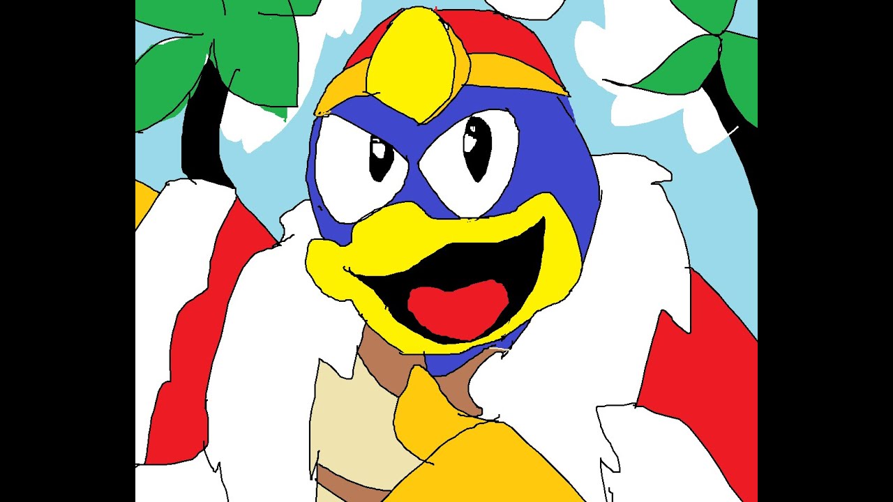 king dedede freaking explodes in Microsoft Paint - YouTube