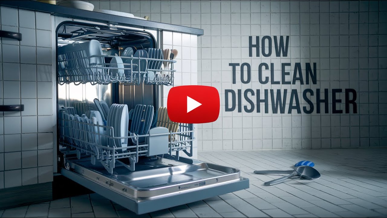 how to clean dishwasher with vinegar - YouTube