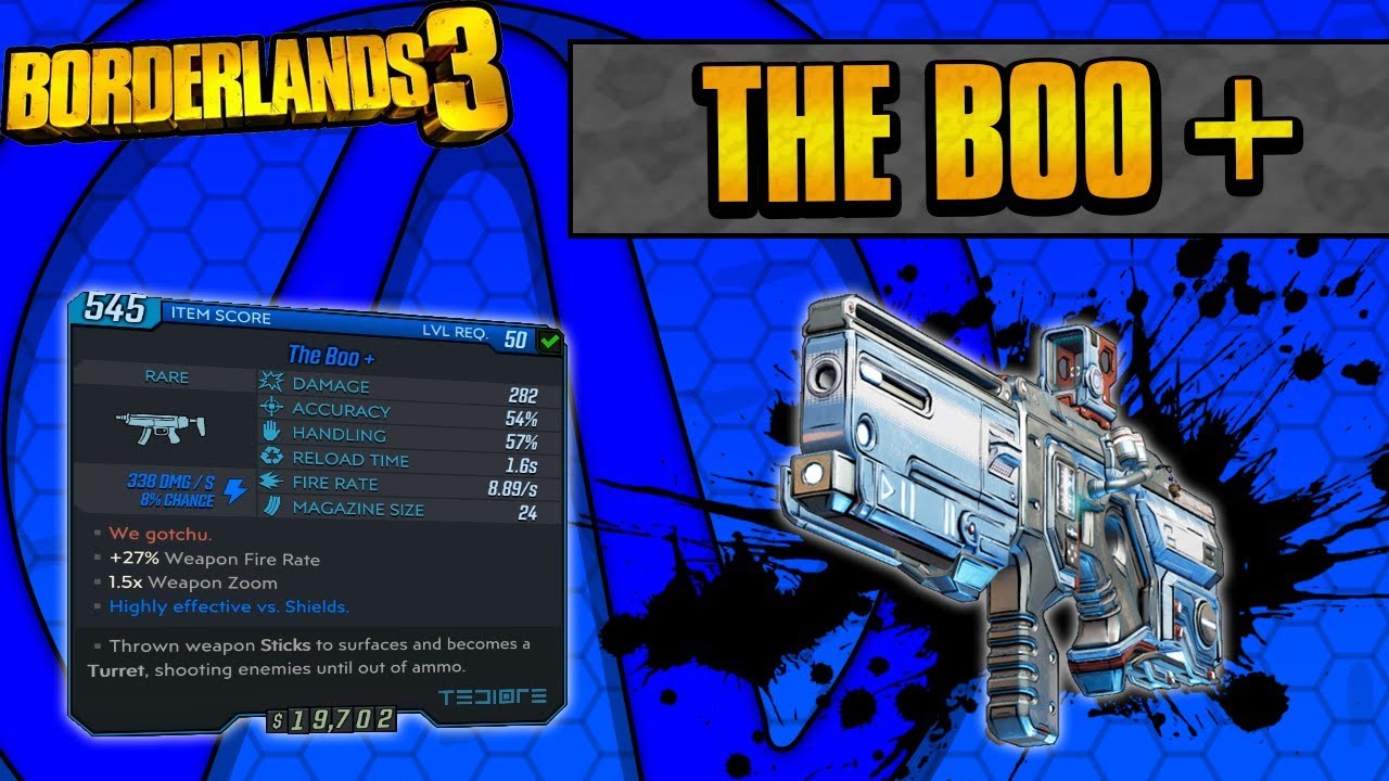 Borderlands 3 | The Boo+ Unique Weapon Guide (Guns With Legs!) - YouTube