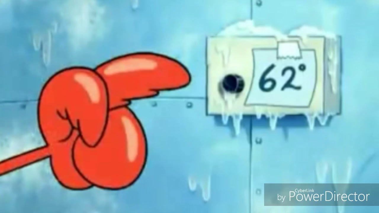 SpongeBob - The Temperature Stays At 62° - YouTube