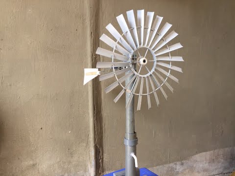 How to make a mini Windpump - YouTube