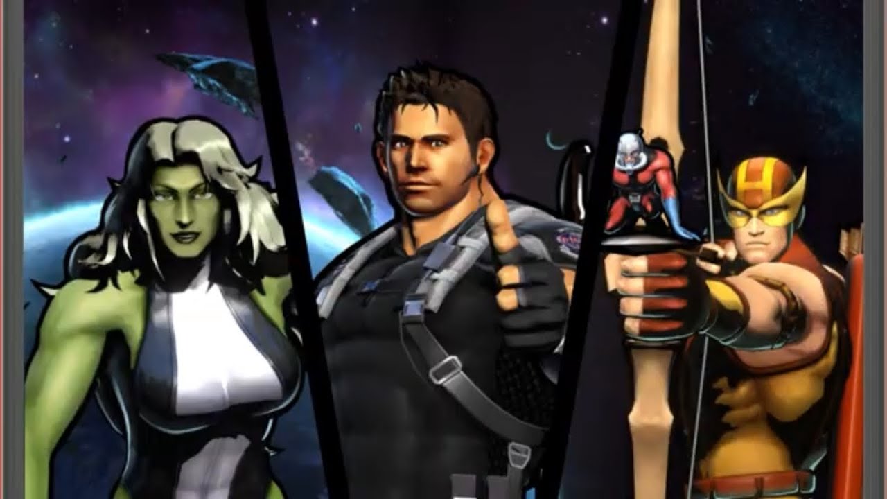 Requested ULTIMATE MARVEL VS. CAPCOM 3 Team Yellow Gold Heroes Arcade ...