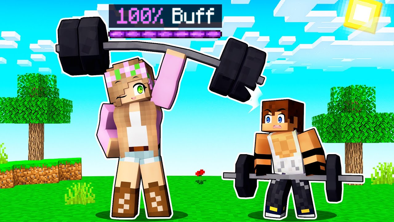 Getting BUFF in Minecraft - YouTube