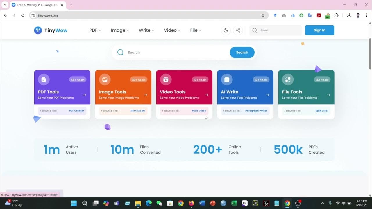 How to use TinyWow to increase Research paper writing, academic writing, and other (all AI ...