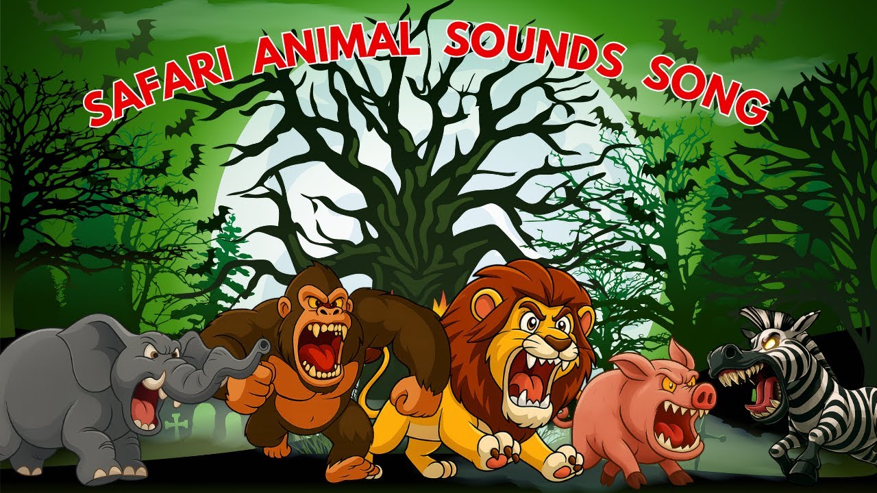 Safari Animal Sounds Song | Nursery Rhyme For Kids | Dragon Kids - YouTube