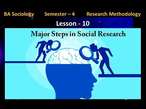 Lesson 10 : Major Steps in Social Research - YouTube