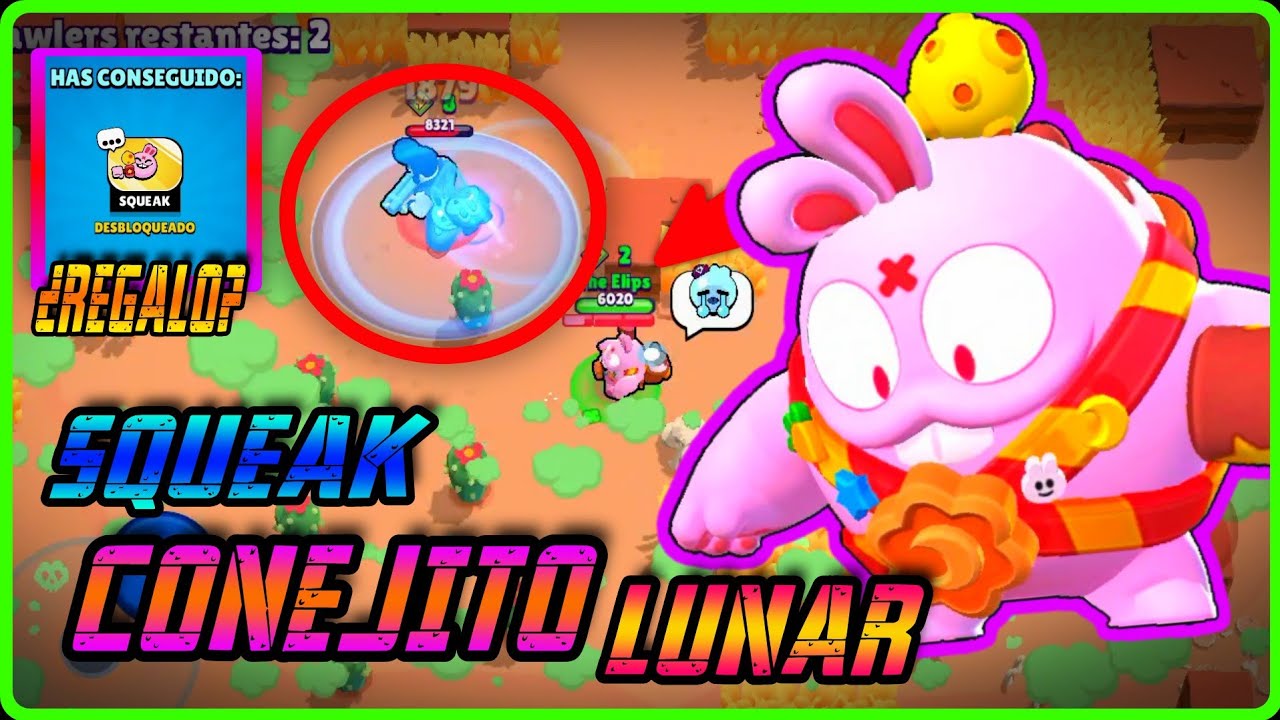 ¡ME COMPRO A SQUEAK CONEJITO LUNAR! (moon bunny squeak) | Brawl Stars ...