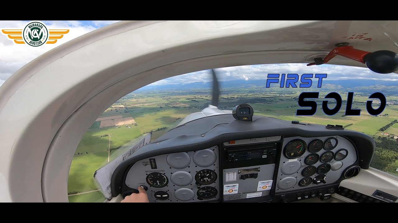 First SOLO Flight RAW footage - YouTube