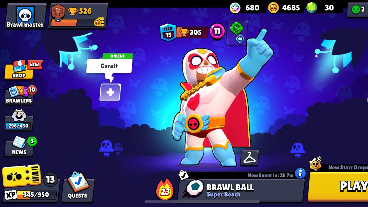 Brawl stars first episode el primo 15 rank *23 WIN STREAK - YouTube