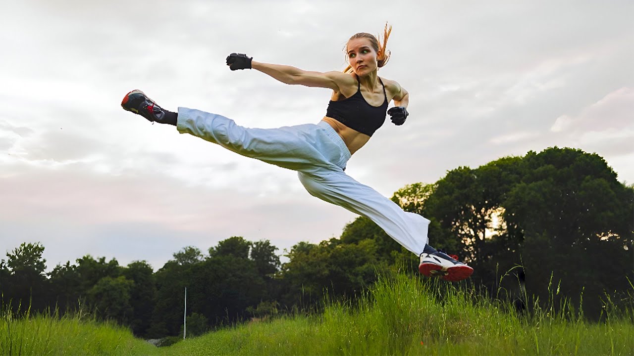 Stuntwoman in Action – Epic High Kick Skills | Powerful Girl Martial ...