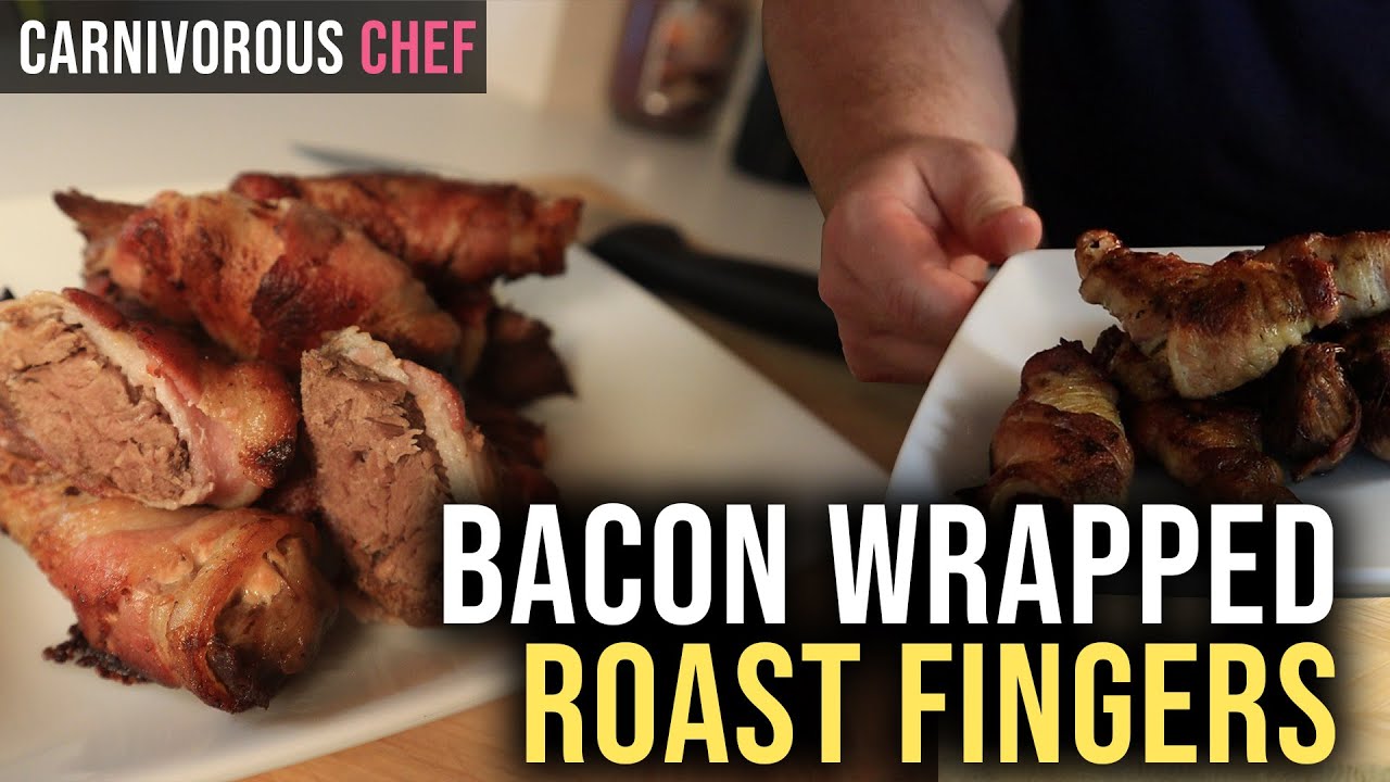 BACON WRAPPED ROAST FINGERS | Carnivore Recipe BBBE - YouTube