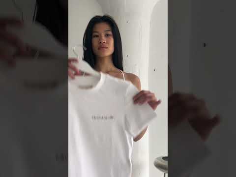 Try on with Justine Biticon ☁️ #Jennie for Calvin Klein Collection drops tomorrow. #CalvinKlein