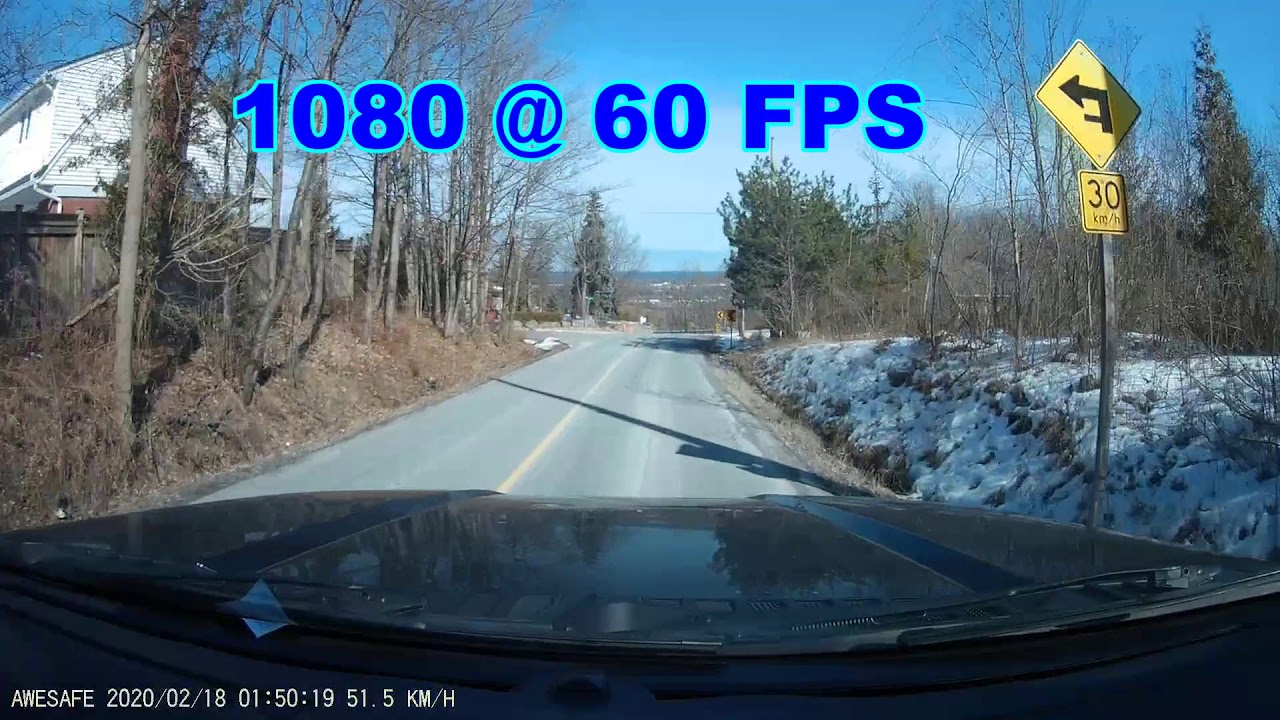 1080 VIDEO DEMO FROM AWESAFE 4K GPS DASH CAM - YouTube