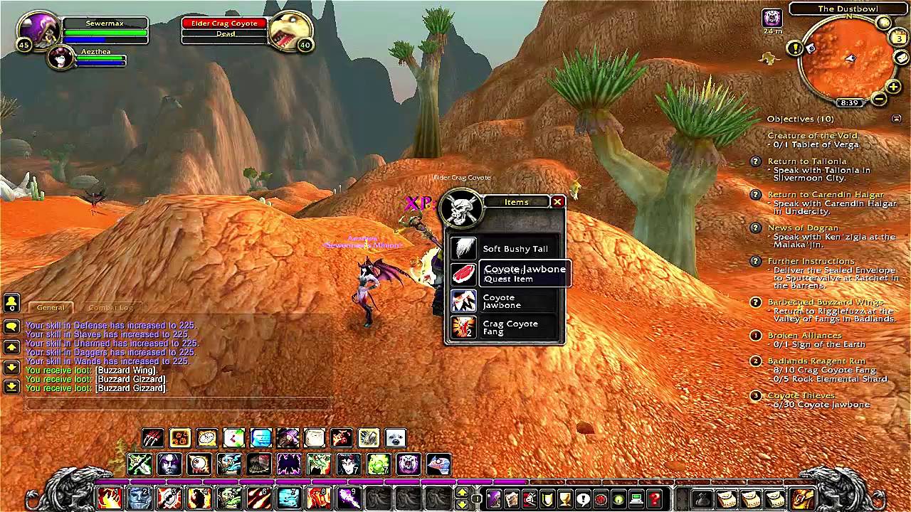 9 • Tauren Warlock • Badlands Reagent Run • World of Warcraft - YouTube