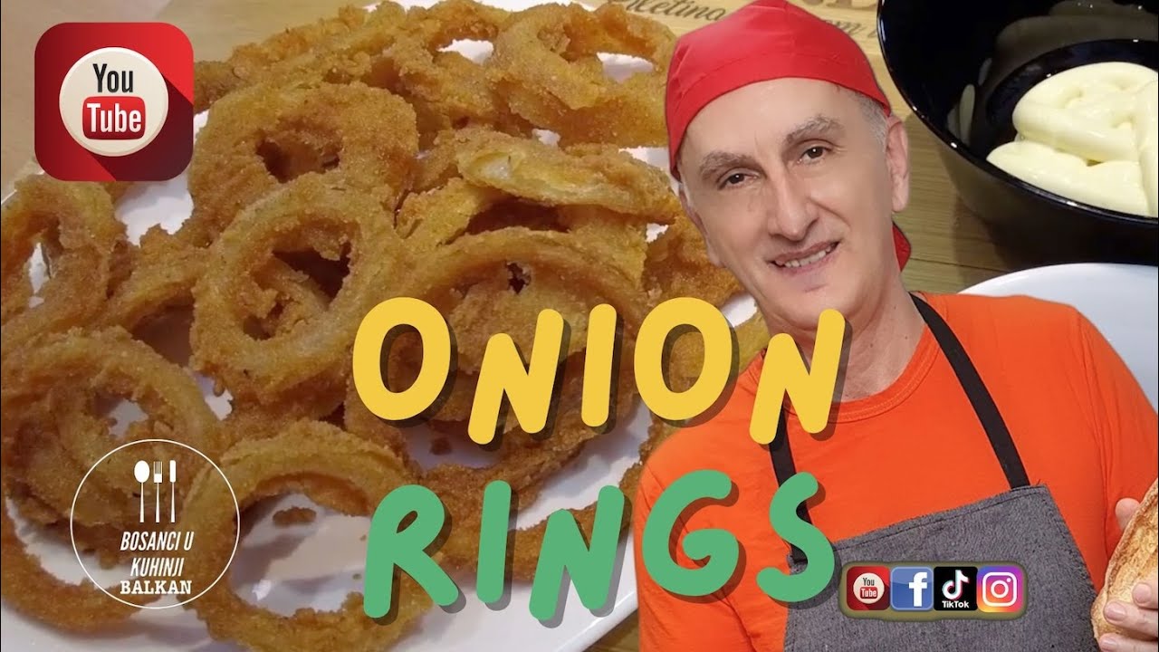 how to make onion rings easy recipe ASMR - KOLUTIĆI OD LUKA ASMR - YouTube