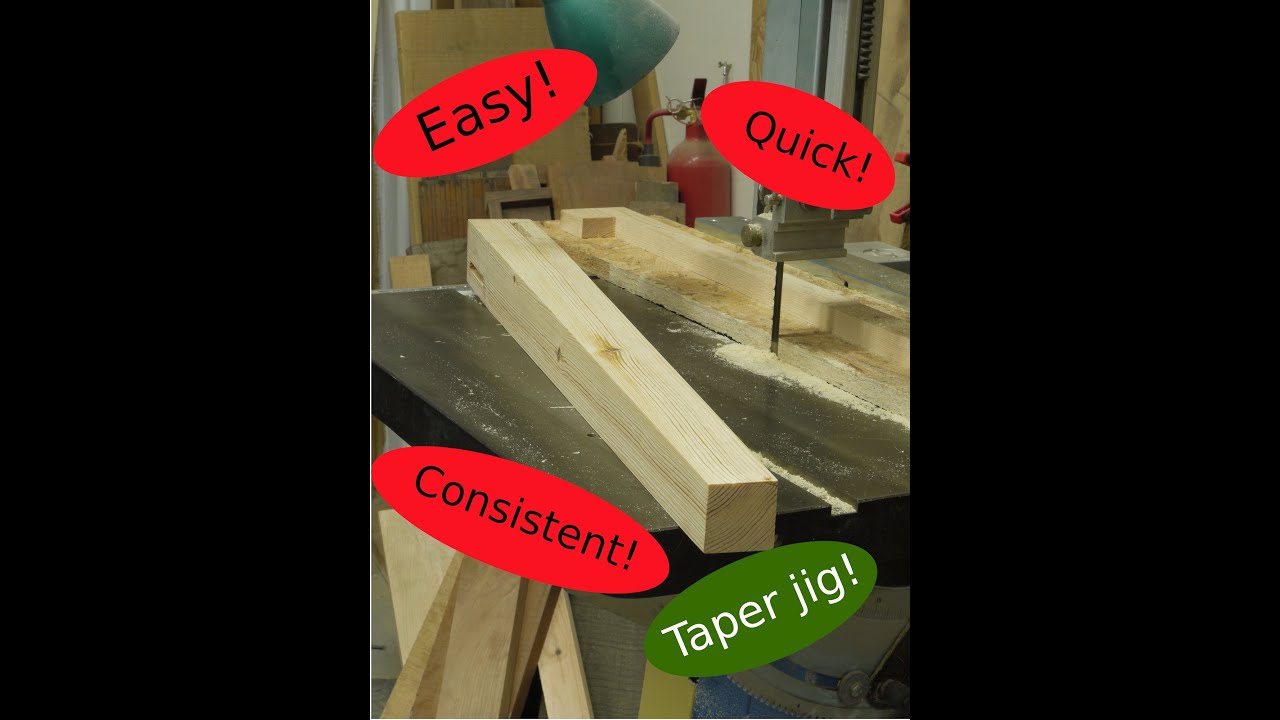 Taper jig for table legs - YouTube