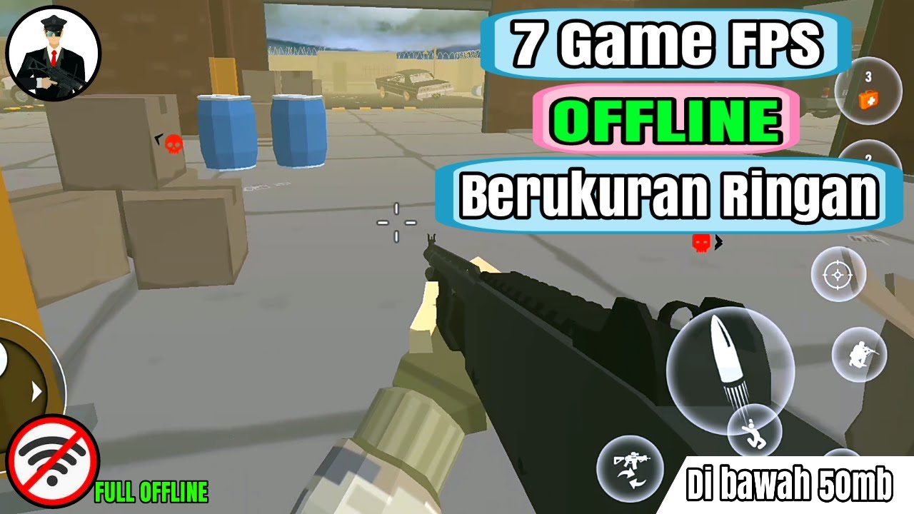 7 Game Fps offline berukuran ringan | di bawah 50mb - YouTube