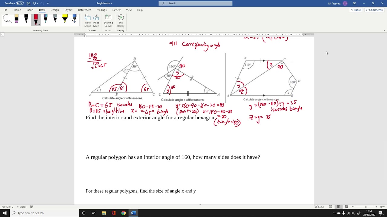 Chapter 3A Angle rules - YouTube
