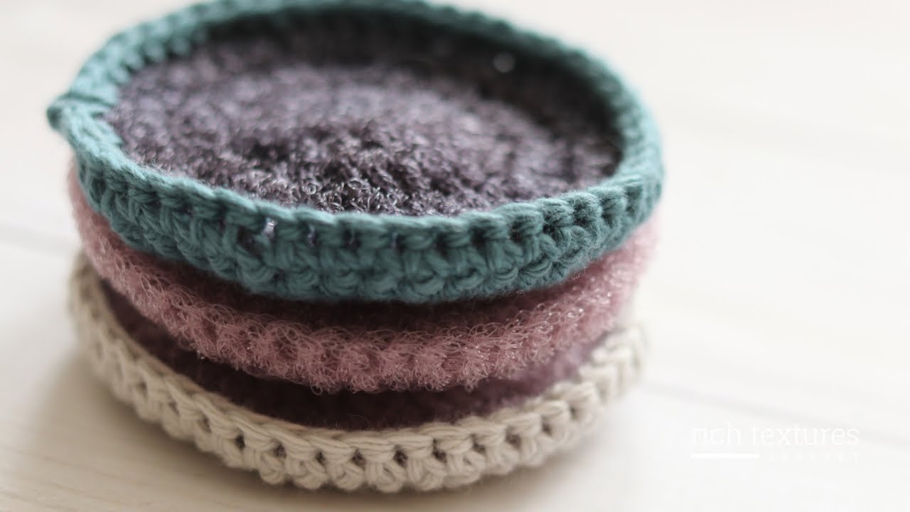 Disk Scrubby Crochet Pattern - YouTube