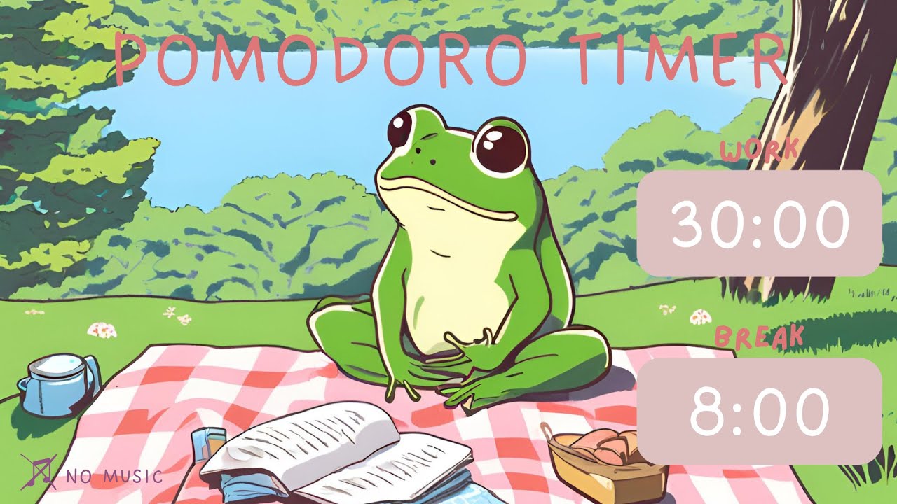 Cozy Study With Me | 3x30 Min Pomodoro | Deep Focus in a Forest 🌿🐸 ...