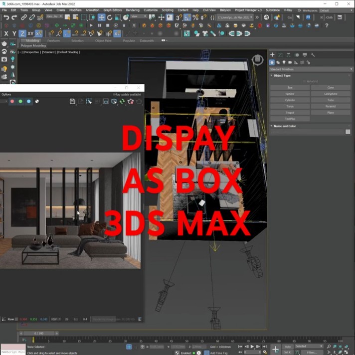 DISPLAY AS BOX 3DS MAX - YouTube