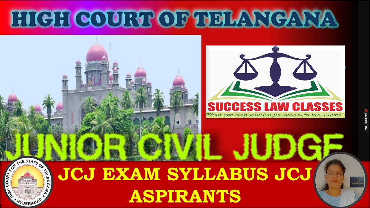 Junior Civil Judge Exam patter and syllabus conducted by High Court of ...