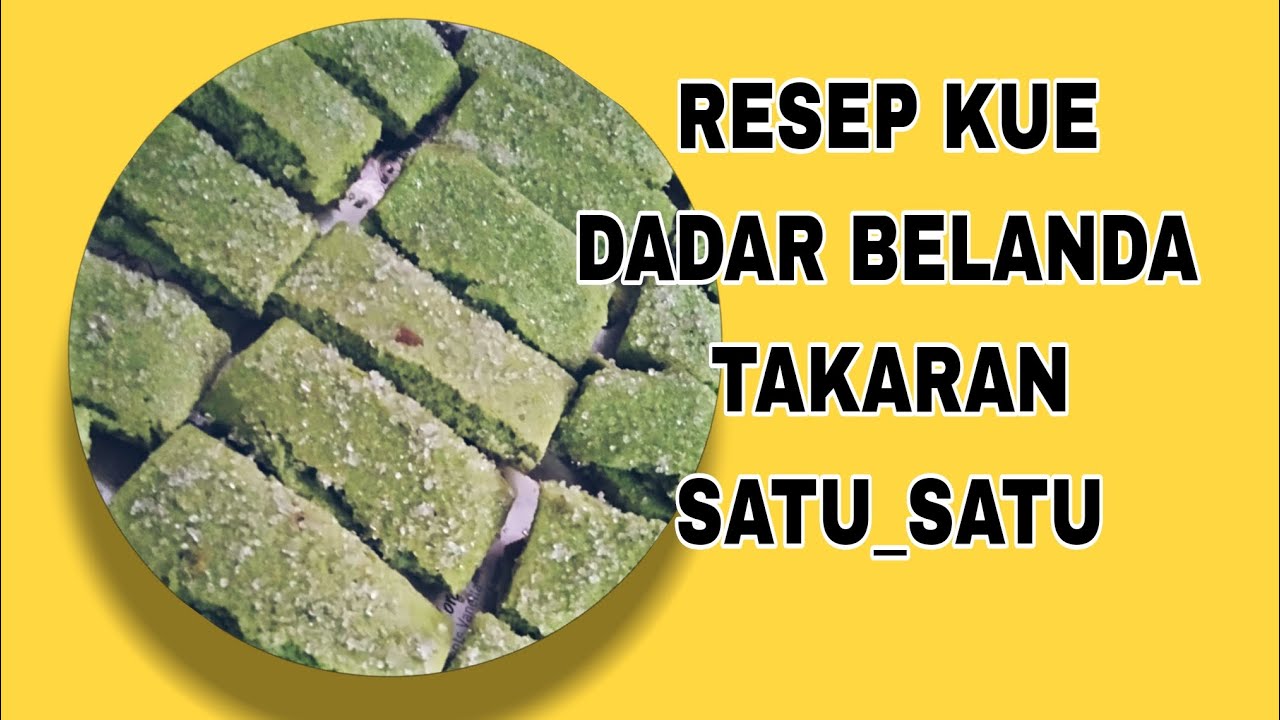 RESEP KUE DADAR BALANDA KHAS SULAWESI TAKARAN SATU-SATU - YouTube