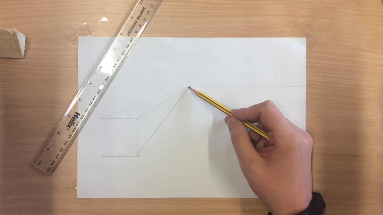 1 point perspective tutorial - YouTube