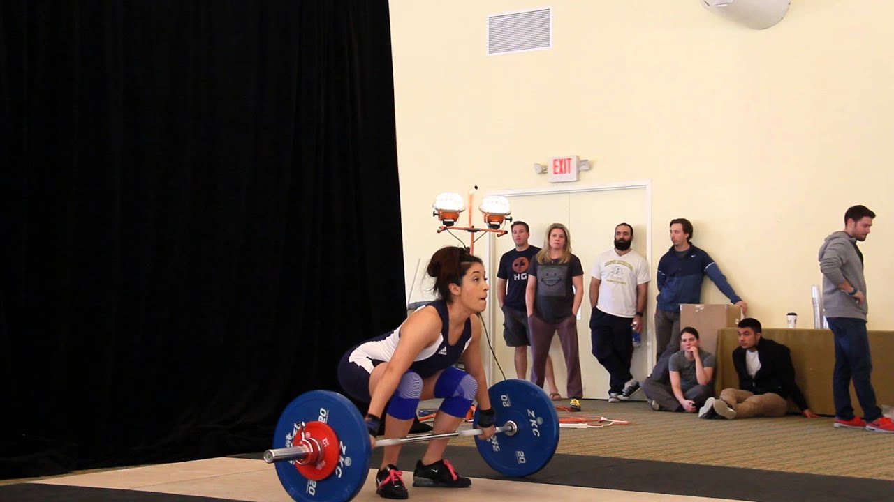 Andrea Hernandez 65kg Snatch - Elbow Injury - YouTube