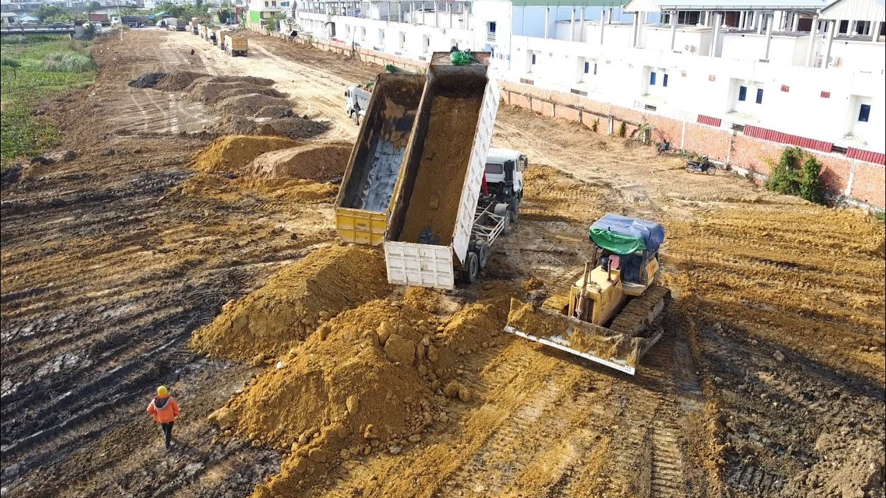 Update old projects Equipment machine Dozer working push Land Filling ...