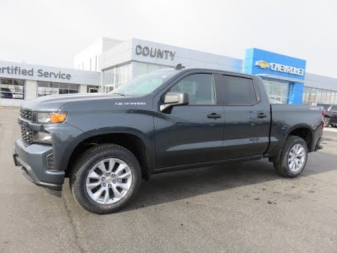 2020 Chevrolet Silverado Custom 4WD Crew Cab Shadow Grey Metallic - YouTube