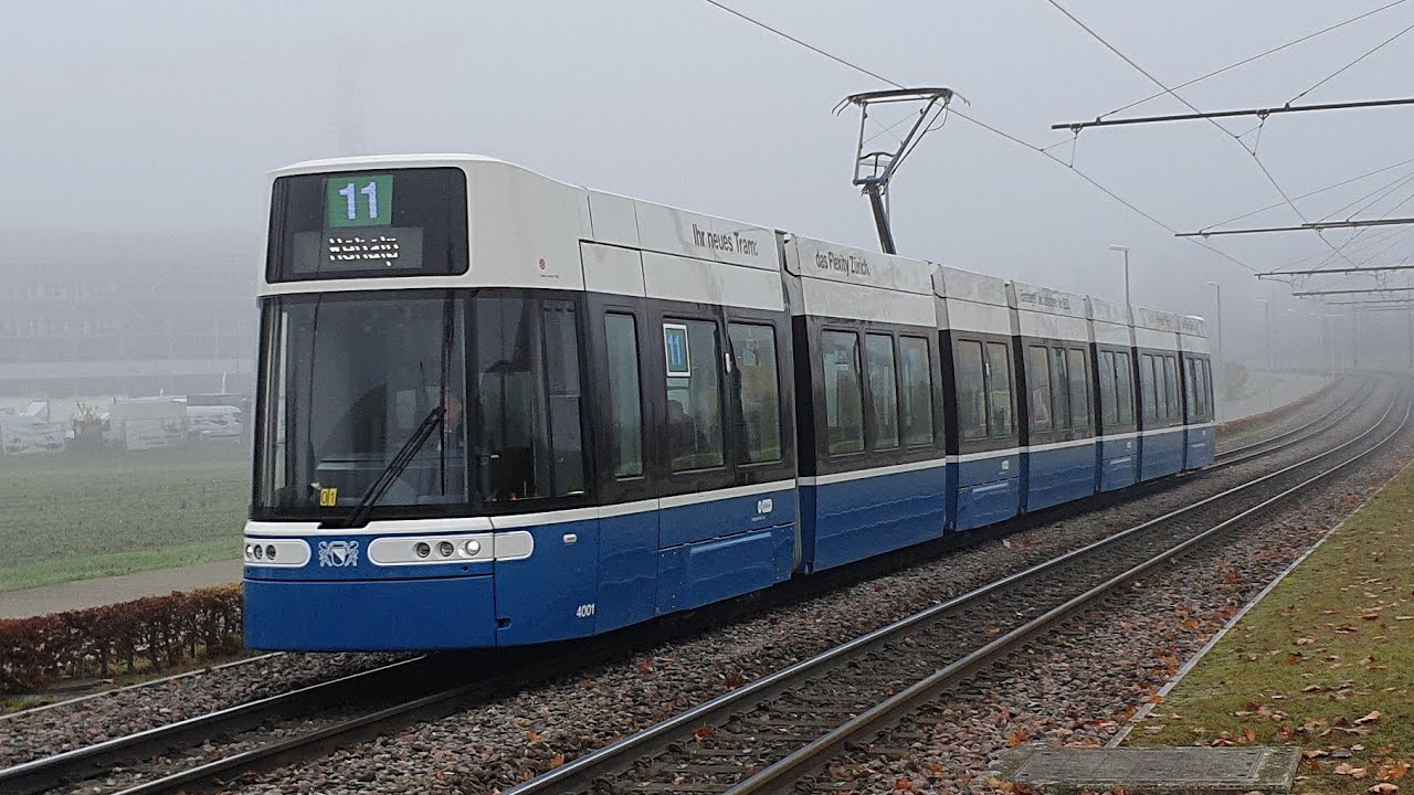VBZ Flexity Zürich einfahrt in Zürich Fernsehstudio - YouTube