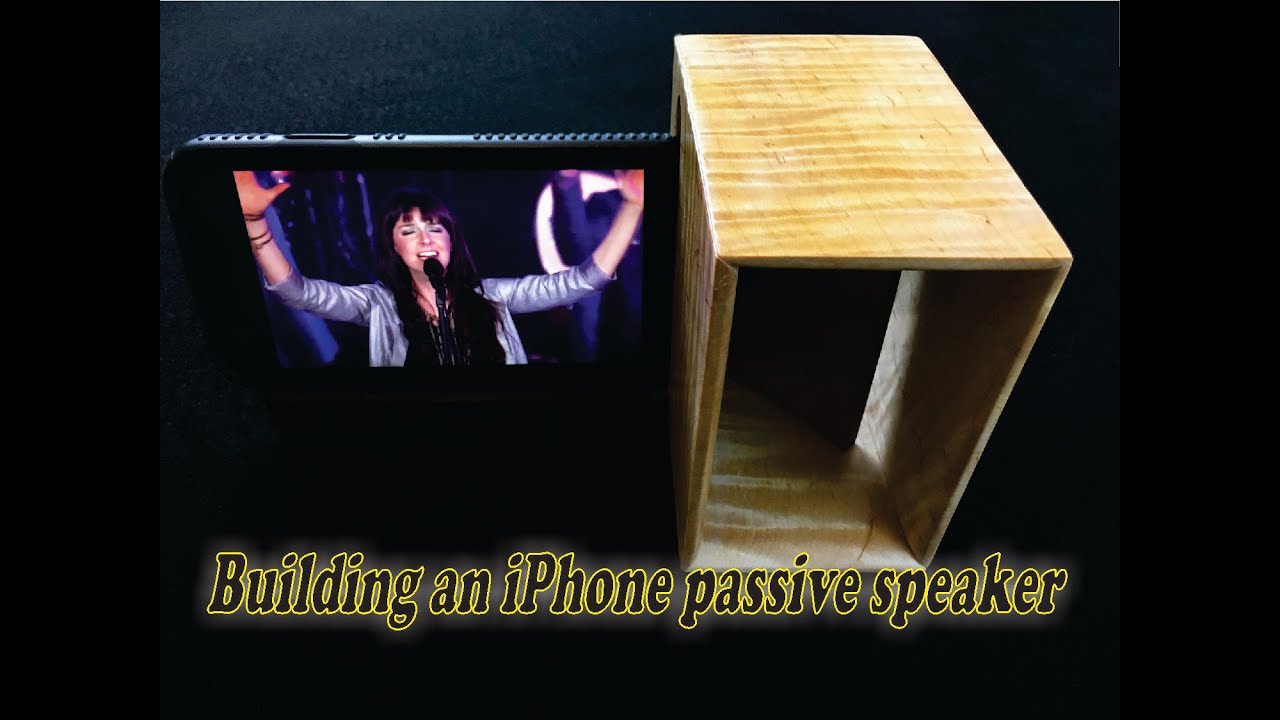 Building an iPhone passive speaker - YouTube