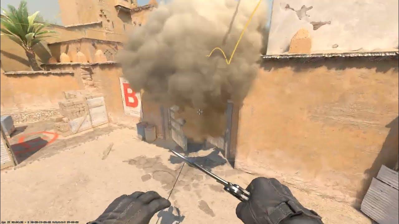 CS 2 | Dust 2 Smoke | Quick-Rush B Door Smoke (T Spawn) - YouTube
