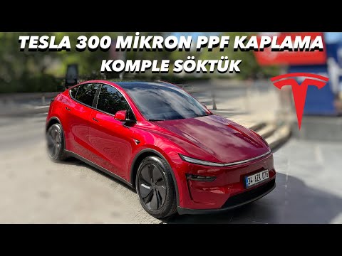 TESLA MODEL Y JUNİPER 300 MİKRON PPF KAPLATTIK