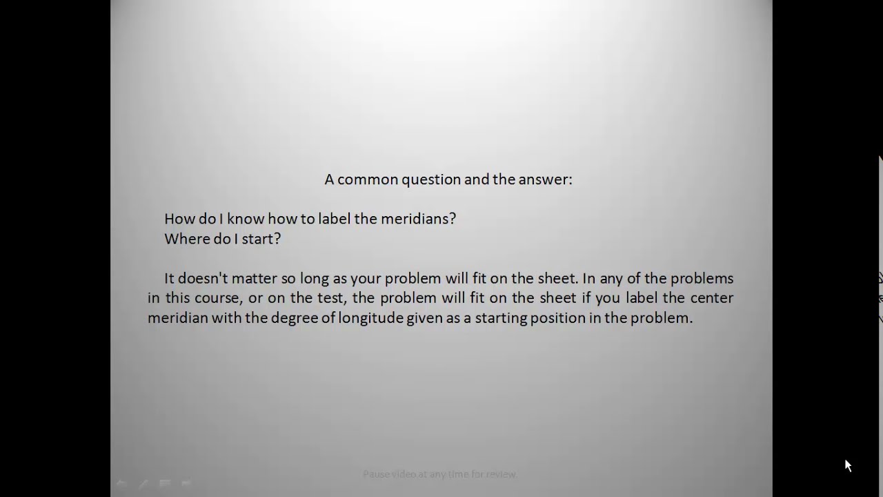 Lesson 13: Position Plotting Sheets - YouTube