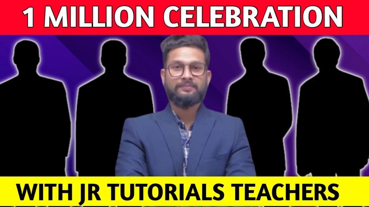 1 Million Subscribers Celebration With All JR Tutorials Teachers | 1 ...