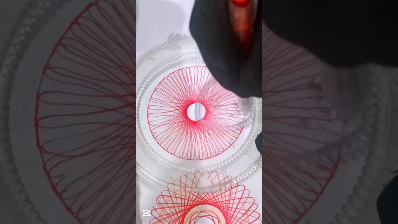 very easy design of spirograph | new creative art style | drawing hack video #satisfying # ...