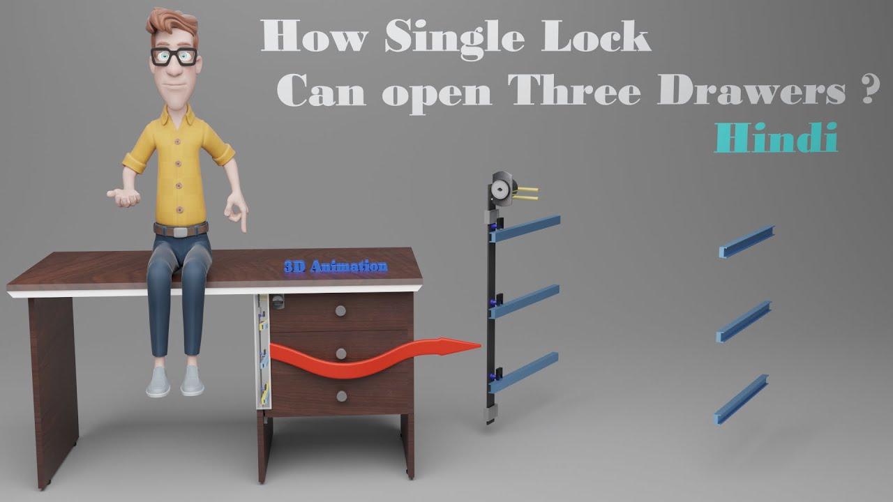 How Does Drawer Multi Lock Works? | 3D Animation | 3D World - YouTube