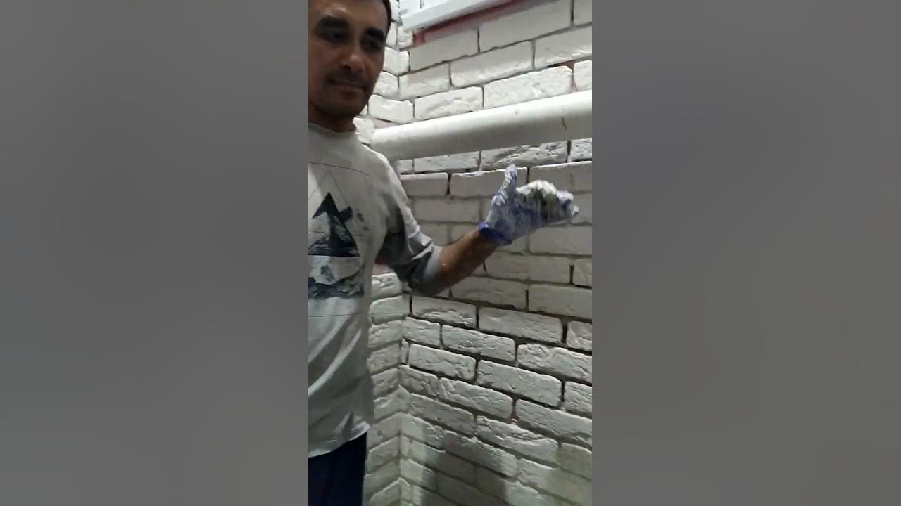Как правильно, швы замазать, декоративные гипсовая кирпич, затирка швов ...