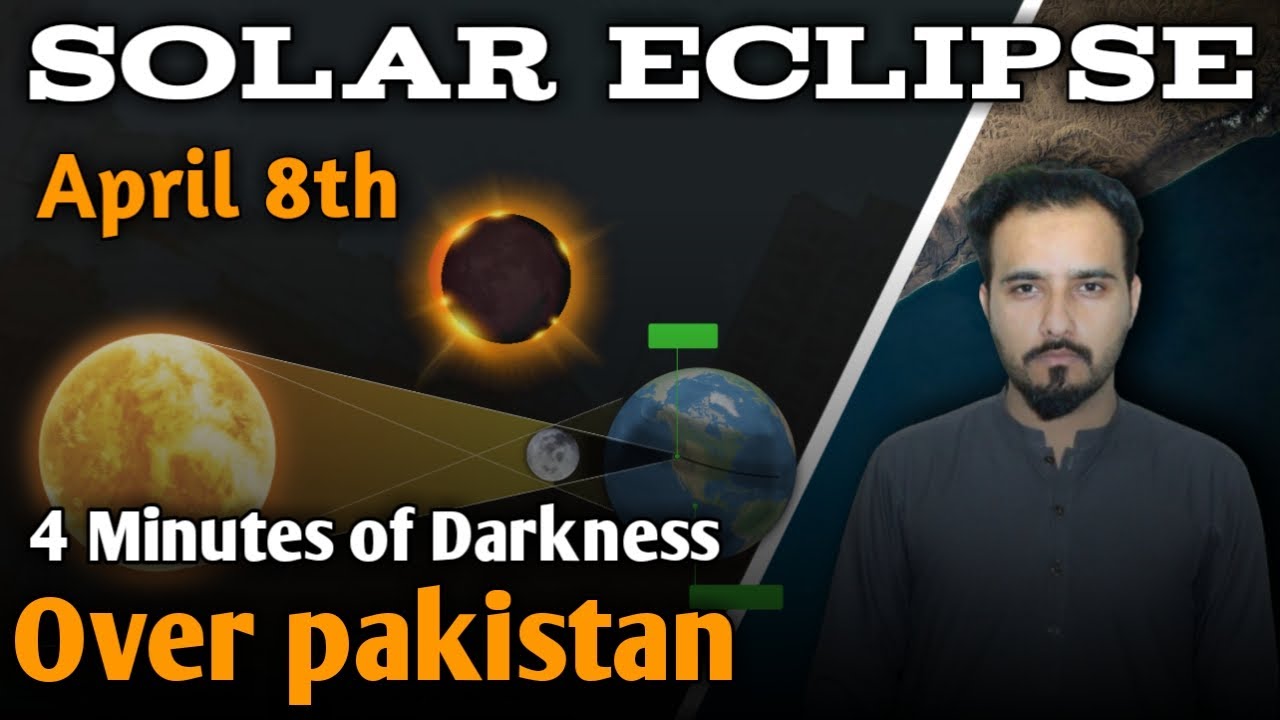 Solar eclipse /april 8th/4 minutes of darkness over pakistan 2024 - YouTube