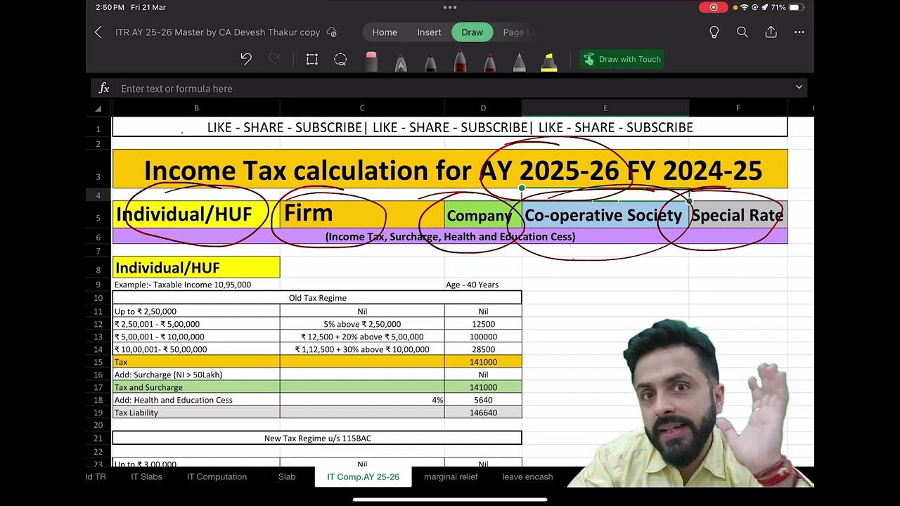 📢 How to Calculate Income Tax for FY 2024-25 (AY 2025-26) | Tax Slabs ...