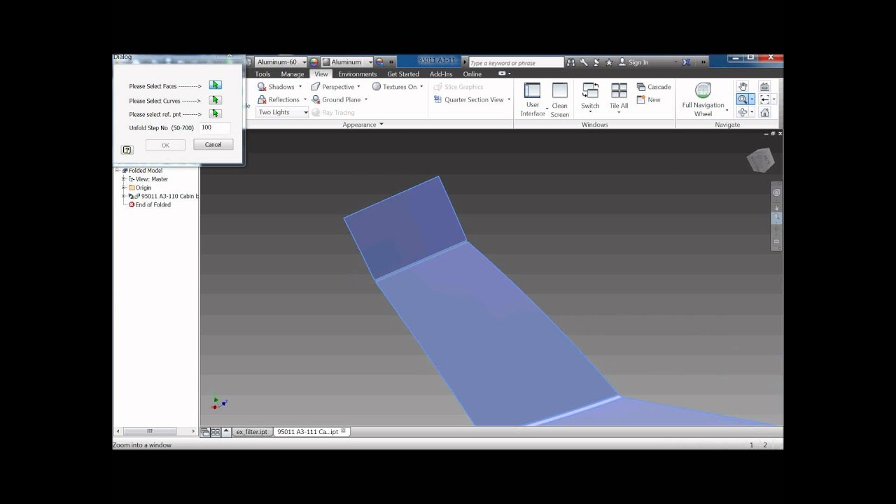 Inventor Flat Complex Surfaces Into A Single Contour - YouTube